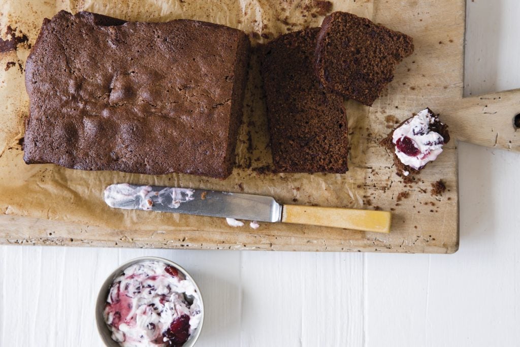 Dark Chocolate Cherry Cake with Marsala Cream | TASTE