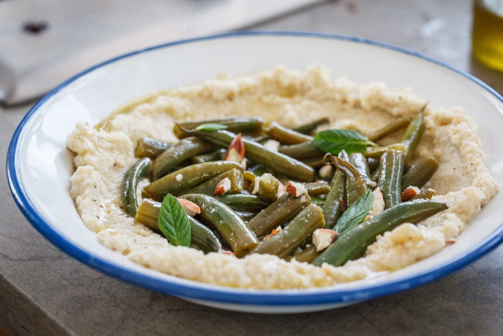 Jerusalem Artichoke Masabacha With Lemony Green Beans | TASTE